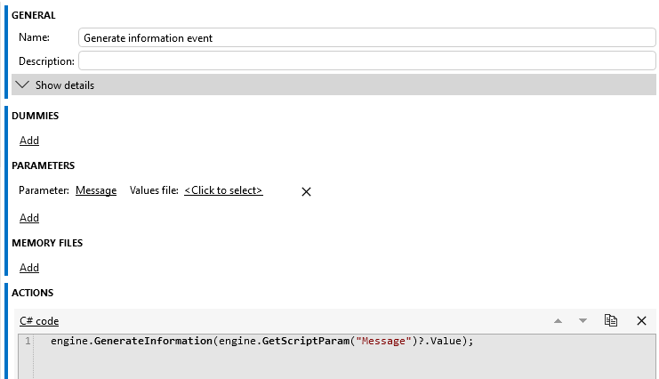 Running a script when a page opens | DataMiner Docs