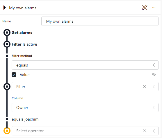 Creating an alarm dashboard for a daily DMS health check | DataMiner Docs